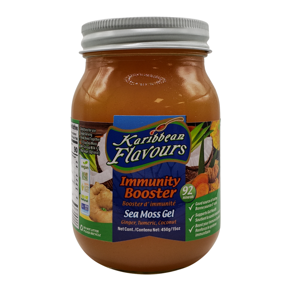 Karibbean Flavours - Immunity Booster Sea Moss Gel 16oz – Island Treatz